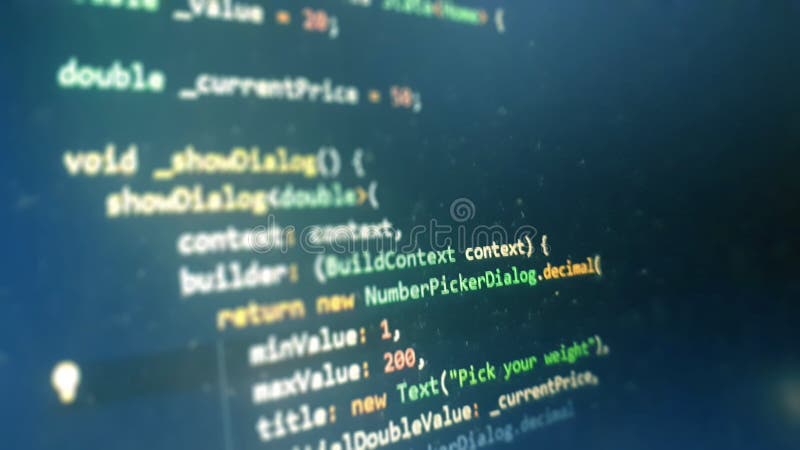 Screen Of Flutter Application Developing Code Lines Of Code On 9407