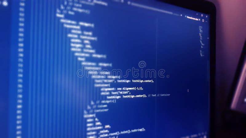 Screen Of Flutter Application Developing Code Lines Of Code On 8747
