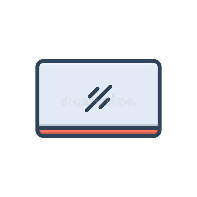 Color Illustration Icon for Screen, Display and Device Stock ...