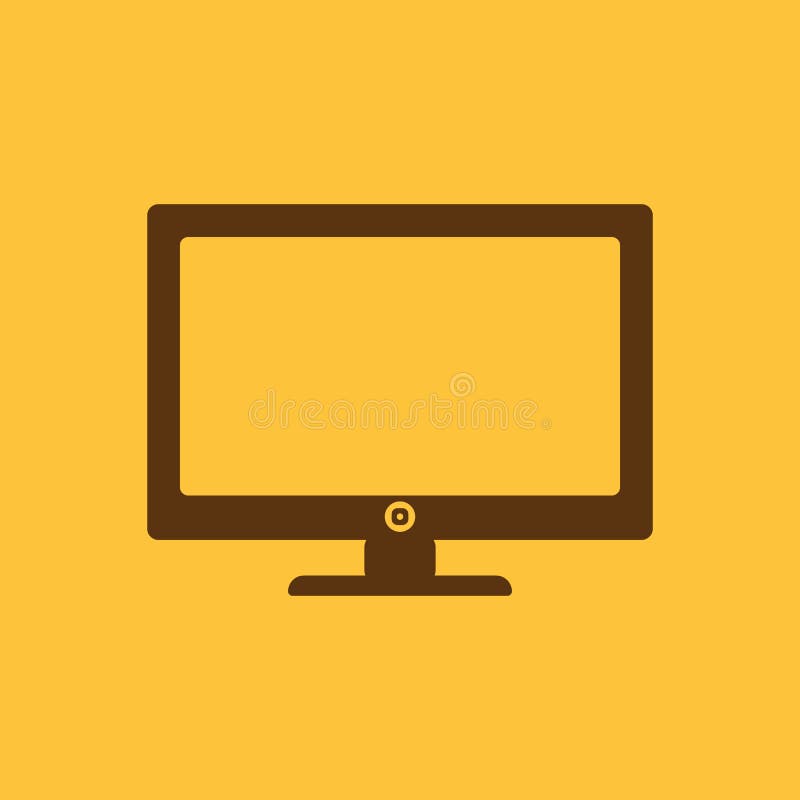 The Screen Icon. Monitor Symbol Stock Illustration - Illustration of ...