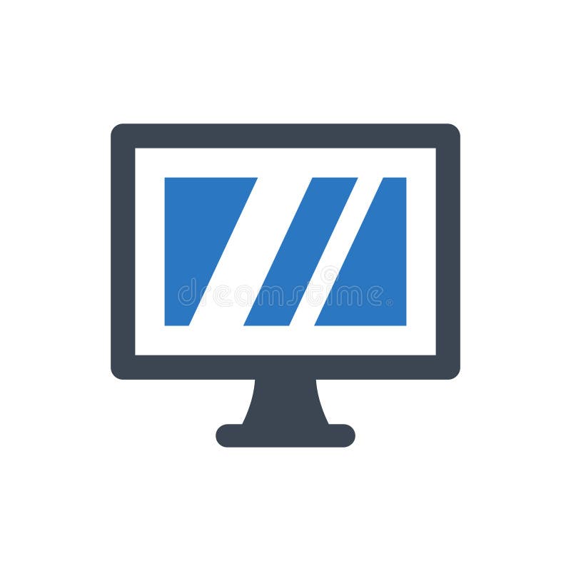 Screen icon stock vector. Illustration of device, screen - 219956826