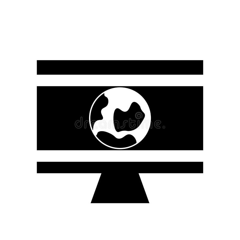 Screen Blank Icon Vector Sign And Symbol Isolated On White Backg Stock ...