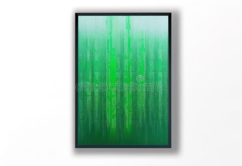 Screen With Image Similar To Binary Code Cyberspace And Programming