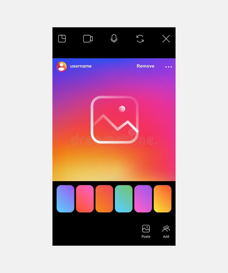 Screen Interface Social Media Stock Vector - Illustration of blogger ...