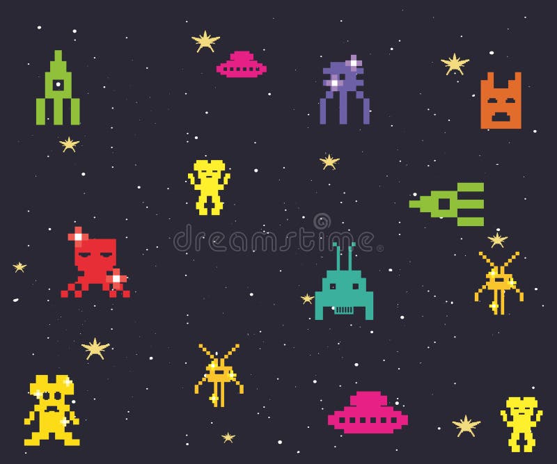 Screen Invaders Stock Illustrations – 180 Screen Invaders Stock ...