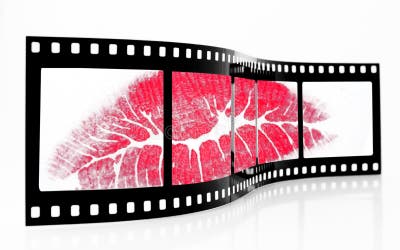 Screen Kiss stock illustration. Illustration of mouth - 2811292