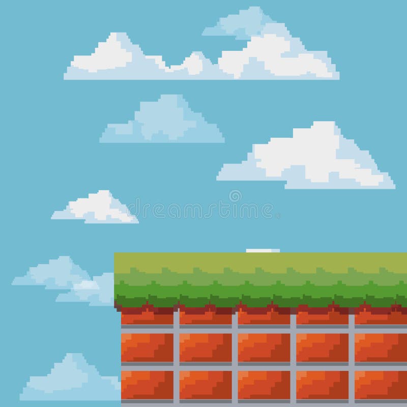 Pixel video game stock vector. Illustration of digital - 136626283