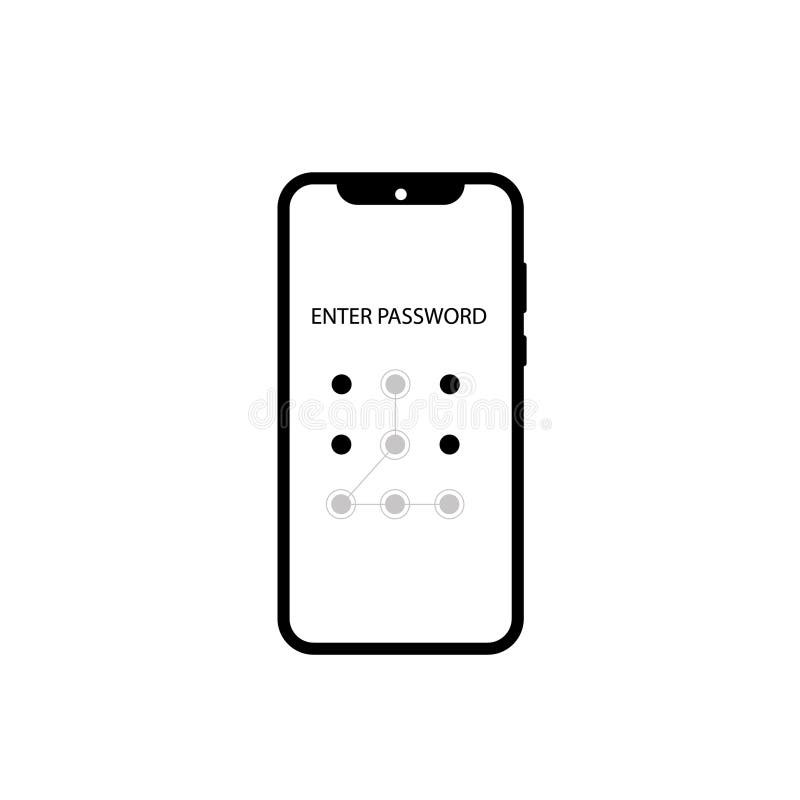 Screen Lock Authentication Password Smartphone Background Template ...