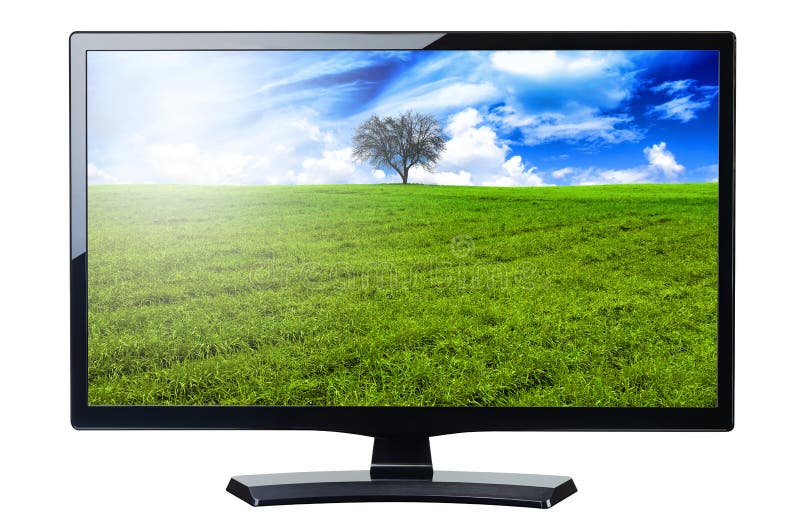 Screen Monitor Tv Retro Video with Colorful Bars Isolated Stock Photo ...