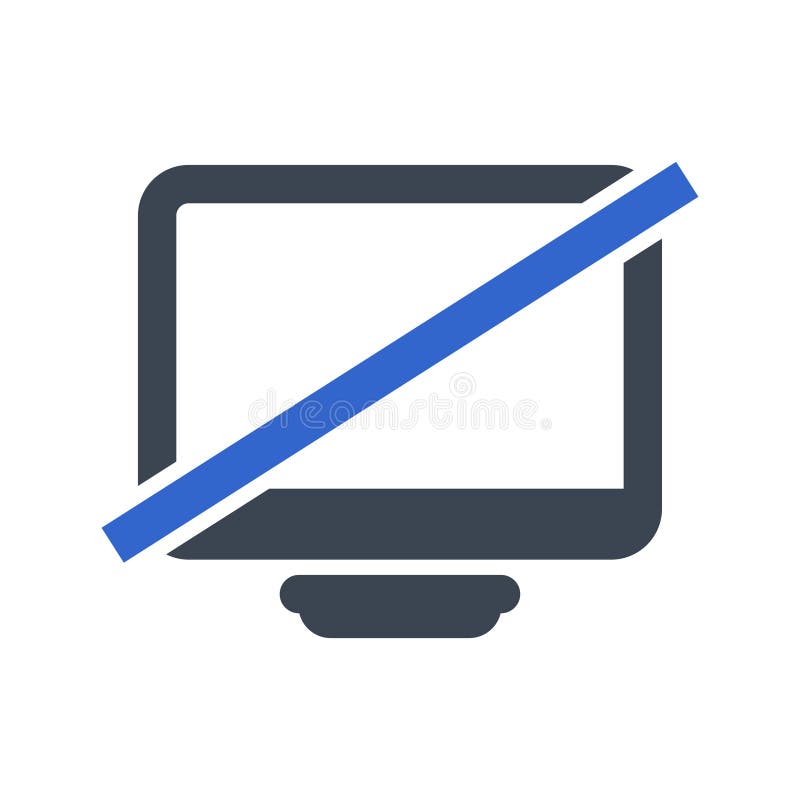 Screen off icon stock vector. Illustration of symbol - 174843129