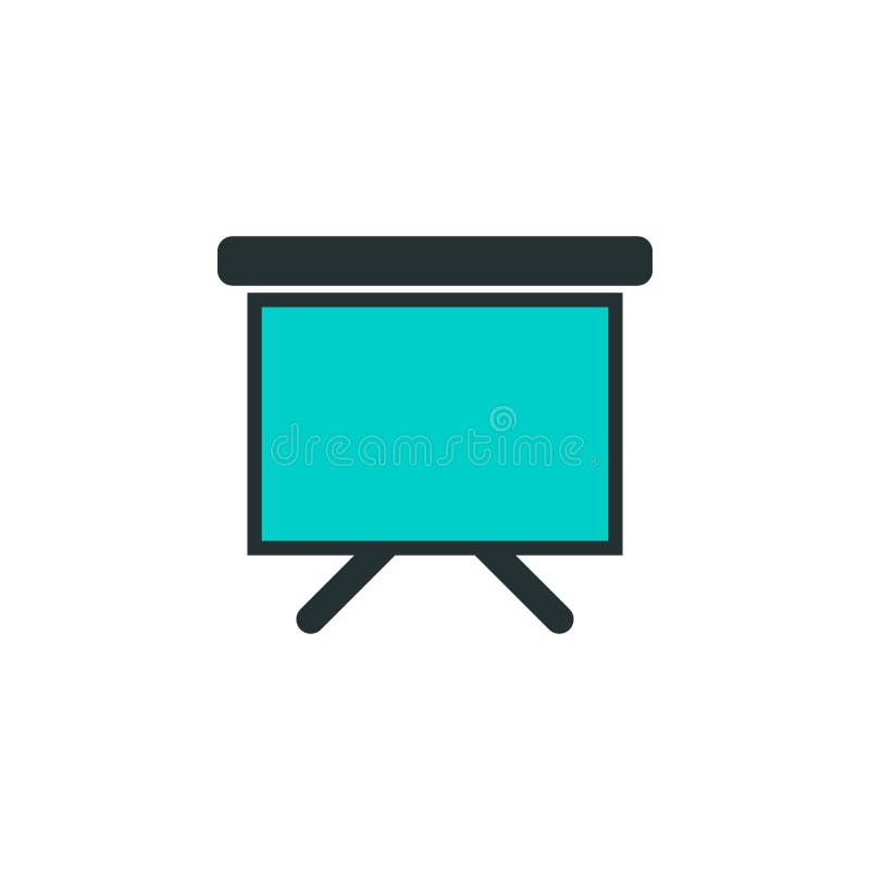 Screen for Presentation Icon. Element of Web Icon with One Color for ...