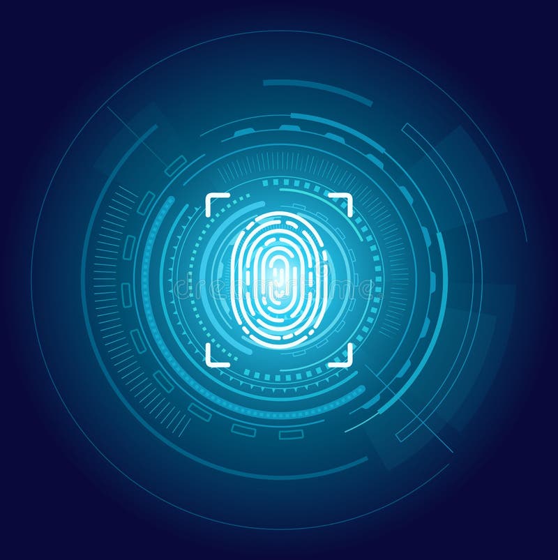 Identification Fingerprint Poster Text Vector Stock Vector ...