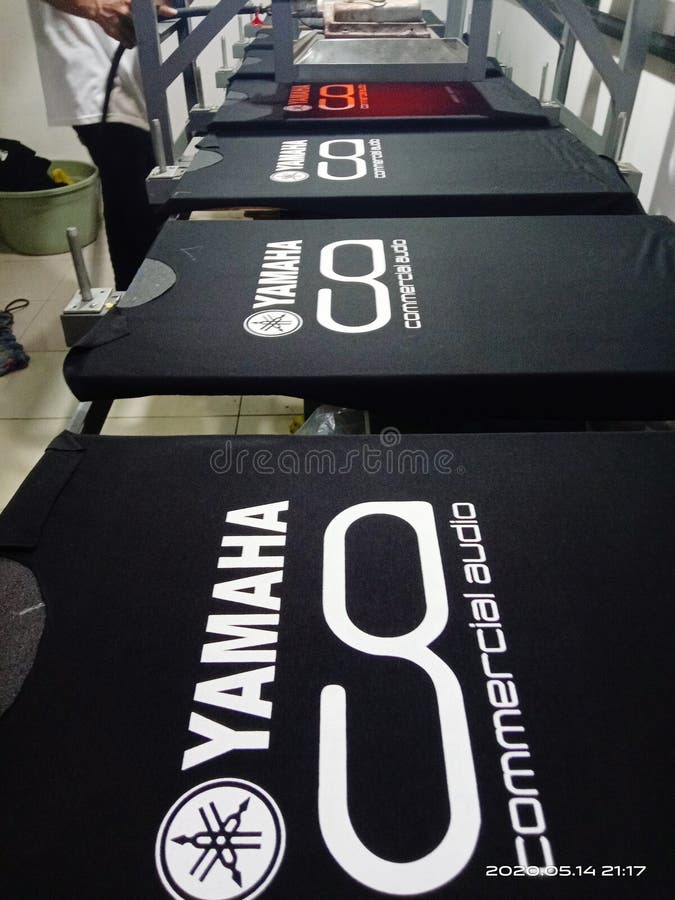 Screen Printing Audio Musik Editorial Stock Photo - Image of printing ...