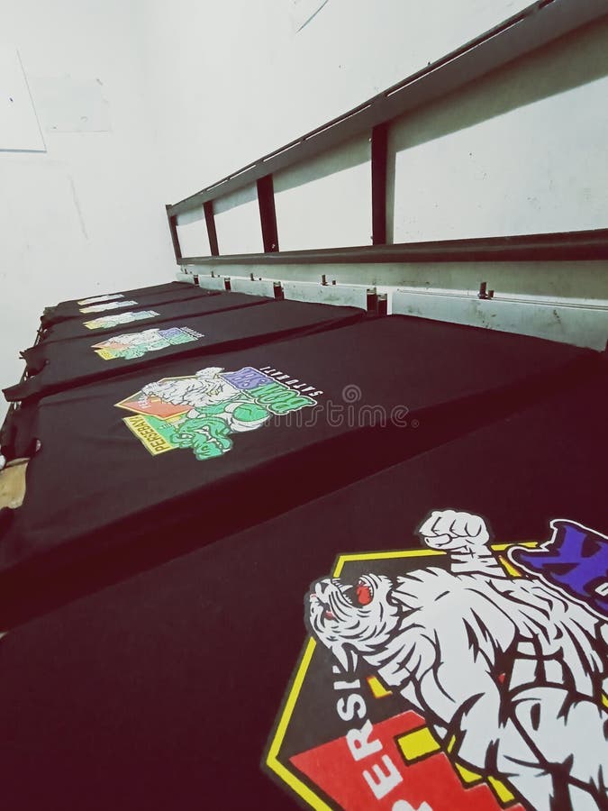 Screen printing full color editorial stock photo. Image of window ...