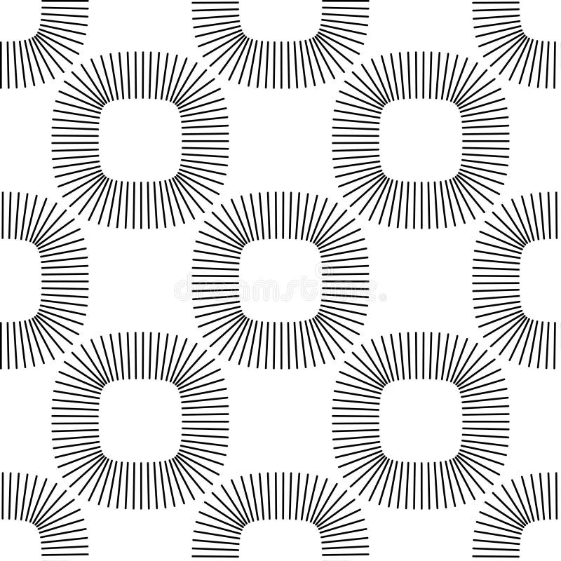 Screen Printing Seamless Pattern. Radiant Abstract Frame Stock Vector ...