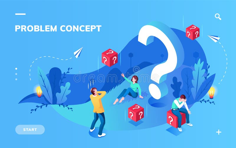 Screen for Problem Solving or Metaphor Concept Stock Vector ...