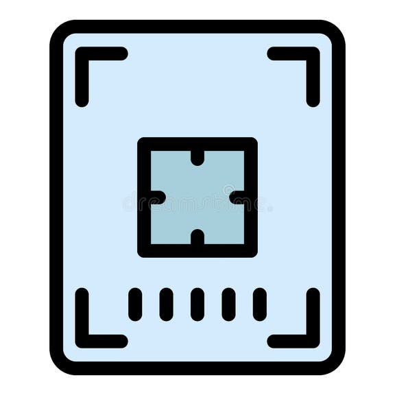 Screen Record Frame Icon Color Outline Vector Stock Vector ...