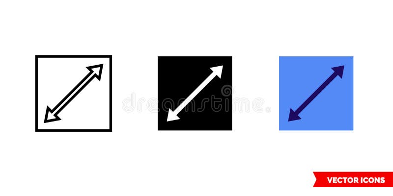 Screen Resolution Icon of 3 Types. Isolated Vector Sign Symbol. Stock ...