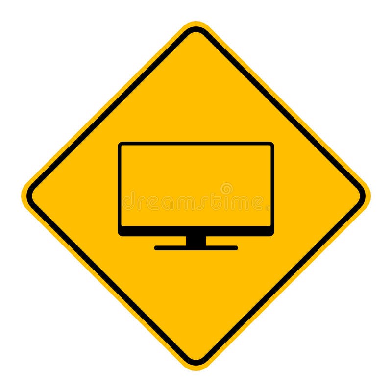 Screen and road sign stock vector. Illustration of street - 170708439