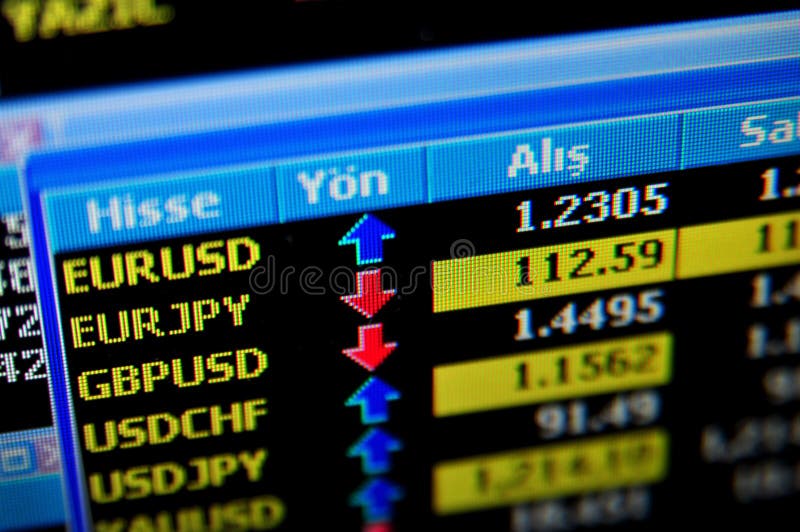 Screen Shot of World Currency Exchange Stock Photo - Image of figures ...