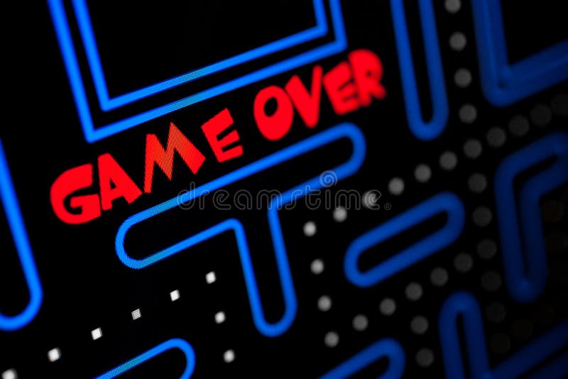 Arcade Game Game Over stock photo. Image of console, game - 34470648