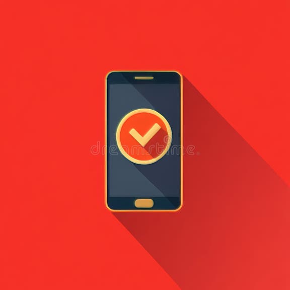 The Screen of a Smartphone Shows an Error Symbol for an Application ...