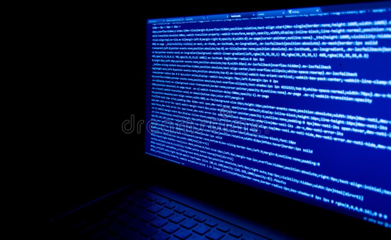 Screen with Software Developer Code. Blur Lights. Stock Image - Image ... Screen with Software Developer Code. Blur Lights. Stock Image - Image ...