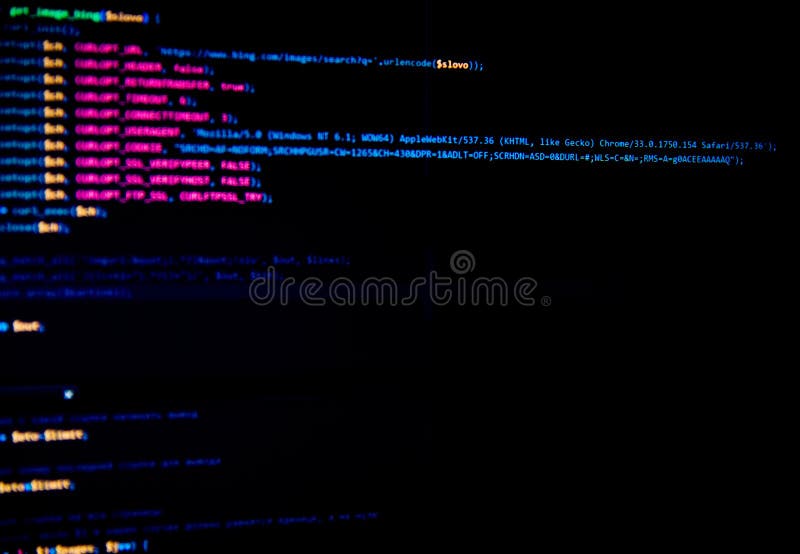 Screen with Software Developer Code. Stock Image - Image of electronic ... Screen with Software Developer Code. Stock Image - Image of electronic ...