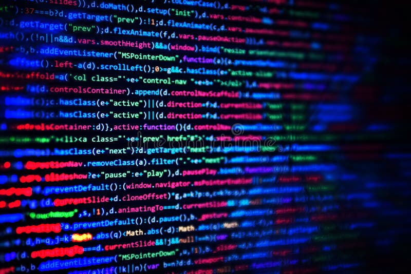 Screen with Software Developer Code. Stock Photo - Image of information, abstract: 104303030