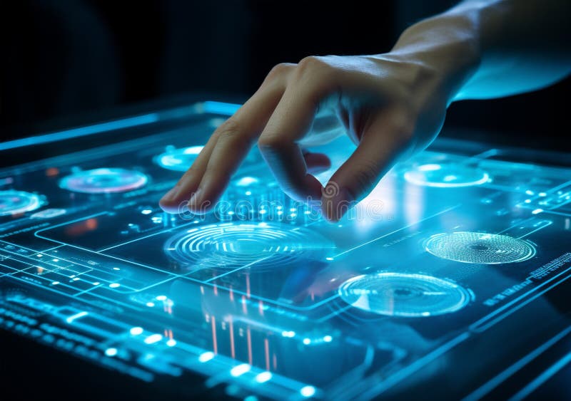 Screen Technology System Interface Virtual Concept Digital Internet ...