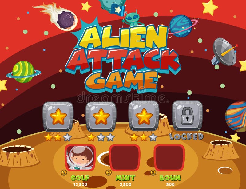 Alien attack stock illustration. Illustration of cloud - 26959709