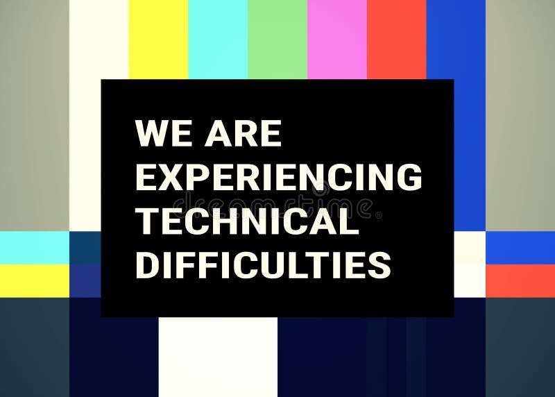 Screen Test Countryside Tones Technical Difficulties Stock Illustration ...