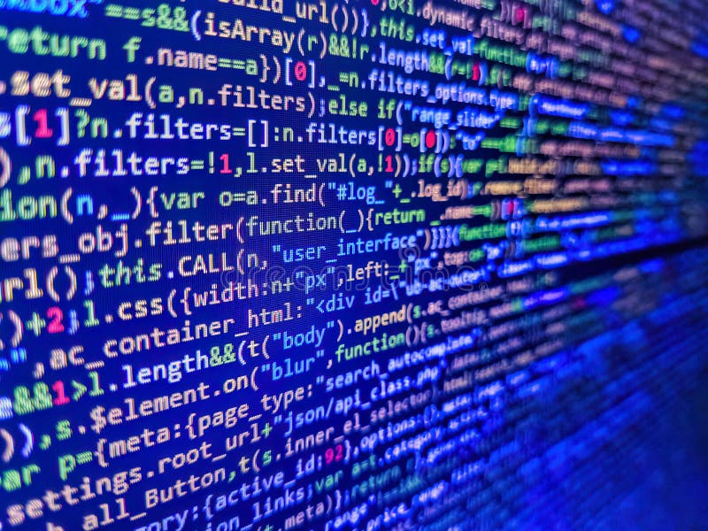 Screen Of Web Developing Javascript Code Future Technology Creation Process Programming Code