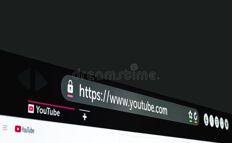 Screen with the YouTube Secure Page into Web-browser Editorial Photo ...