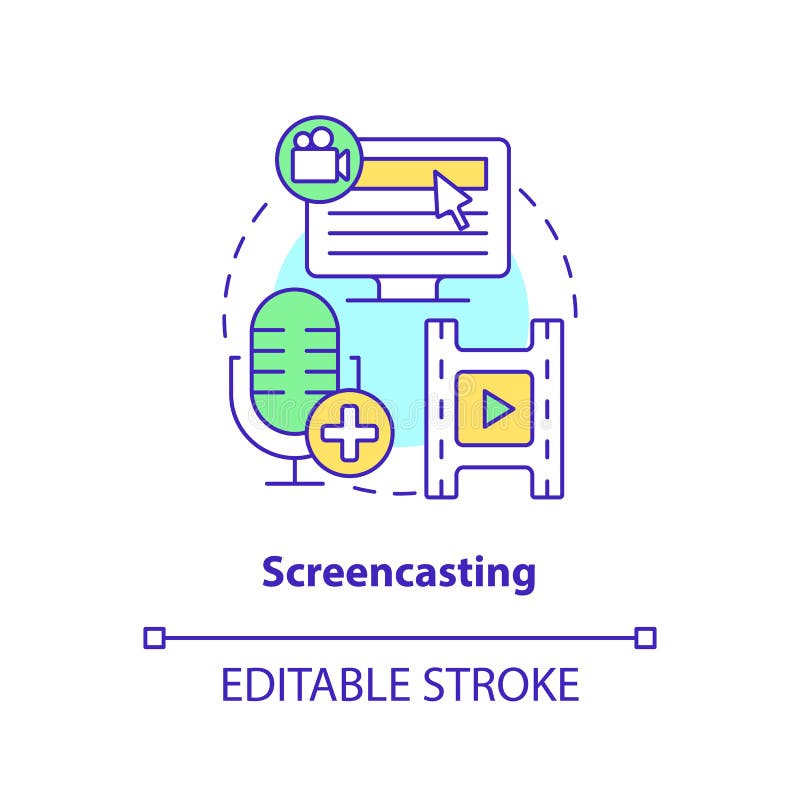 Screencasting Stock Illustrations – 7 Screencasting Stock Illustrations, Vectors & Clipart ...
