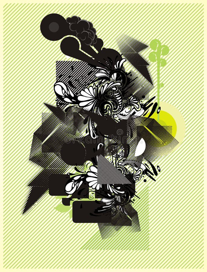 Screenprint vector design stock vector. Illustration of liquid - 9728837