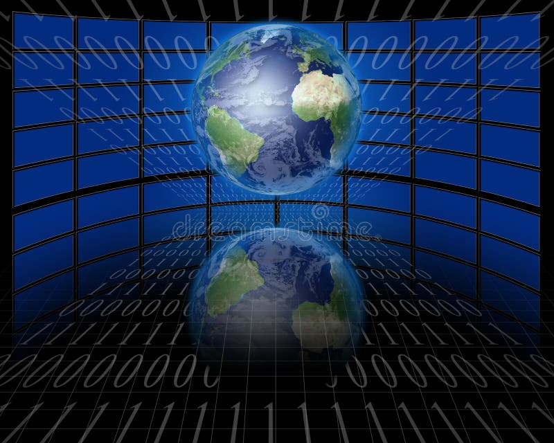 Binary earth stock illustration. Illustration of rendering - 3115810