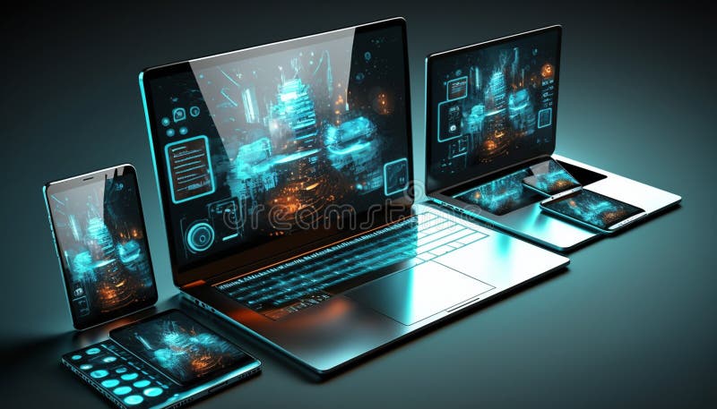 Screens of a Laptop, Tablet, and Smartphone, Ensuring Optimal User ...
