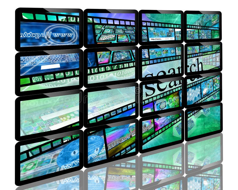 Screens stock illustration. Illustration of film, software - 65770201