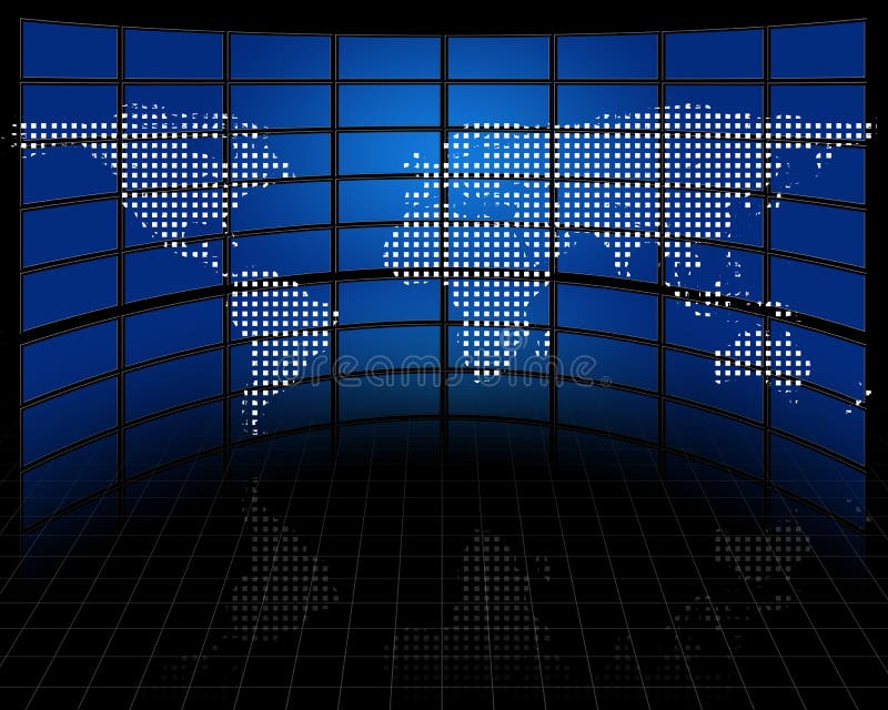 Lcd Screens World Map Stock Illustrations – 54 Lcd Screens World Map ...