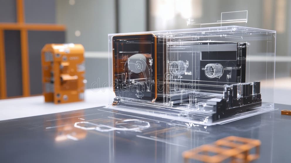 A Screenshot of a Digital Design File Alongside Physical Components ...