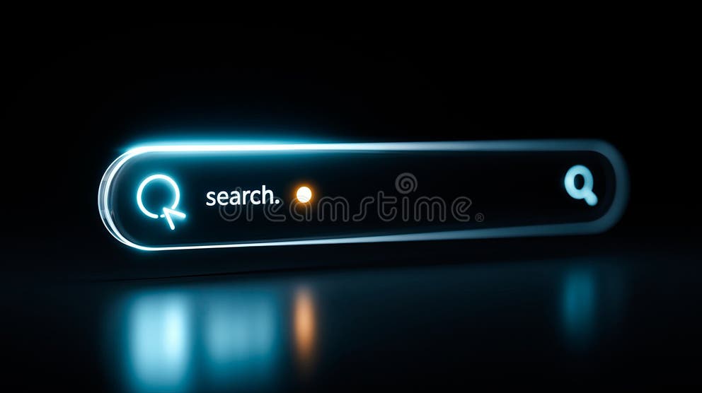 Screenshot Graphic of a UI Design with Focus on an Active Search Field ...
