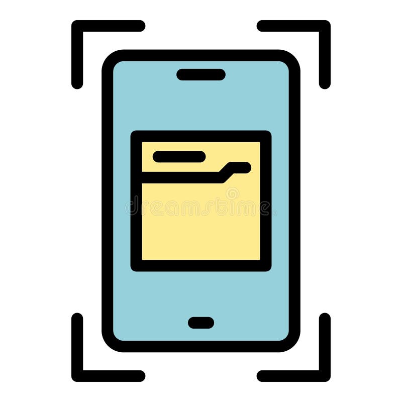 Screenshot Icon Vector Flat Stock Vector - Illustration of outline ...