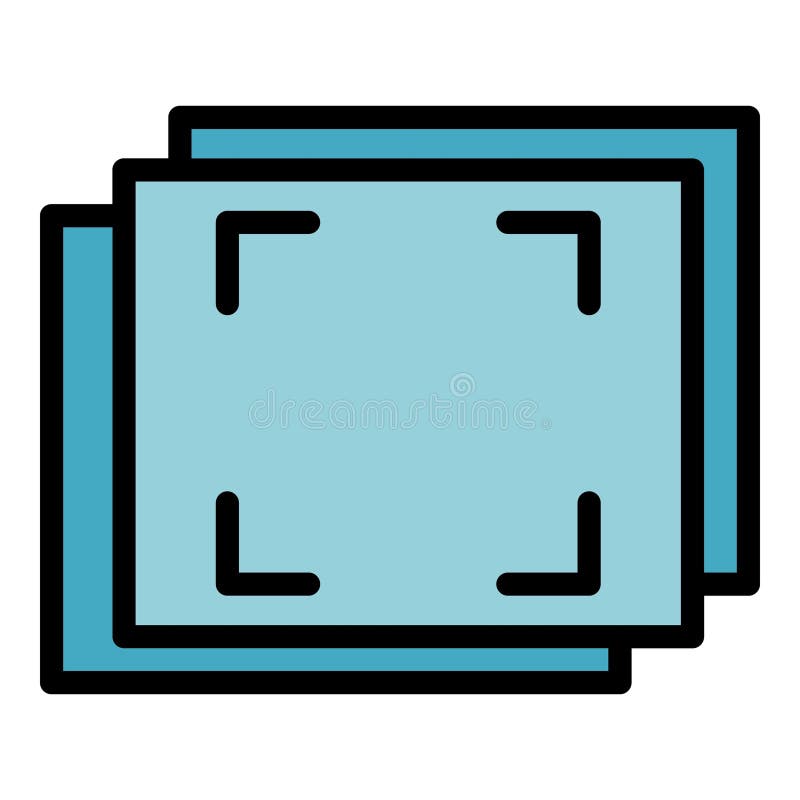 Screenshot Icon Vector Flat Stock Illustration - Illustration of shoot ...