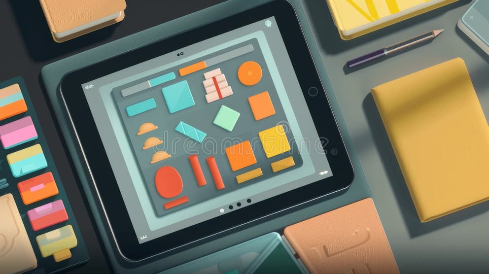 A Screenshot of a Memory Game App on a Tablet Featuring Various Brain ...