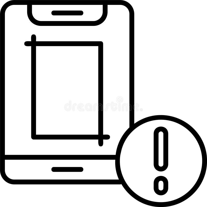 Screenshot Modern Outline Style Icon Design Stock Illustrations – 1,205 ...