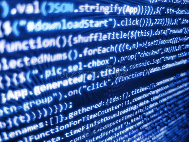 Coding Programming Source Code Screen Colorful Abstract Data Display Software Developer Web