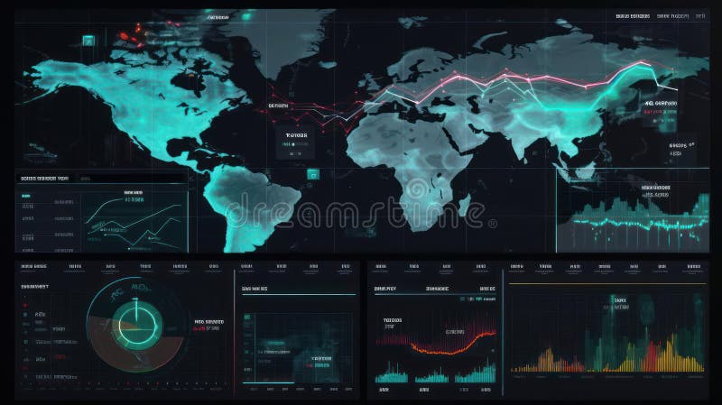 A Screenshot of a Software Interface with Multiple Data Visualizations ...