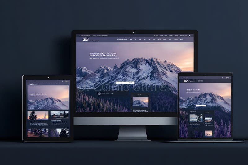 A Screenshot of a Website with Adaptive Elements, Showing How Content ...