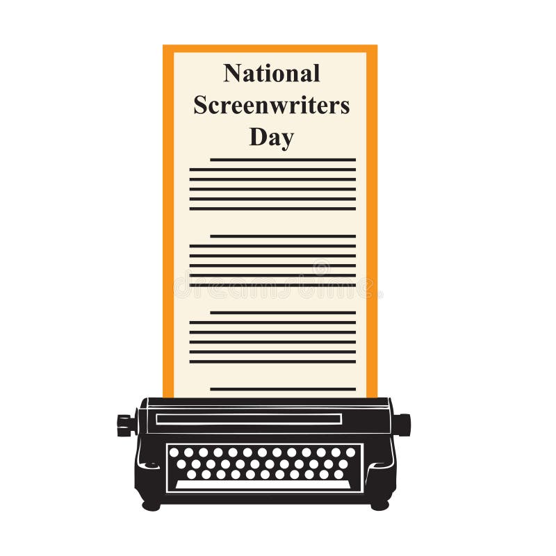 Screenwriters Day Stock Illustrations – 9 Screenwriters Day Stock ...
